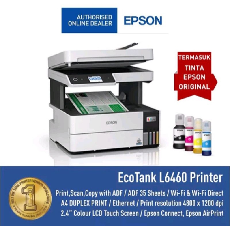 Jual Printer Epson ecotank L6460 Wifi Duplex | Shopee Indonesia