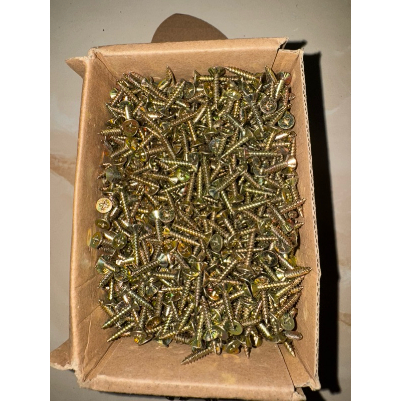 Jual Paket (100pcs) Sekrup GRC Kalsiboard / Calciboard 6x3/4 kuning 2cm ...