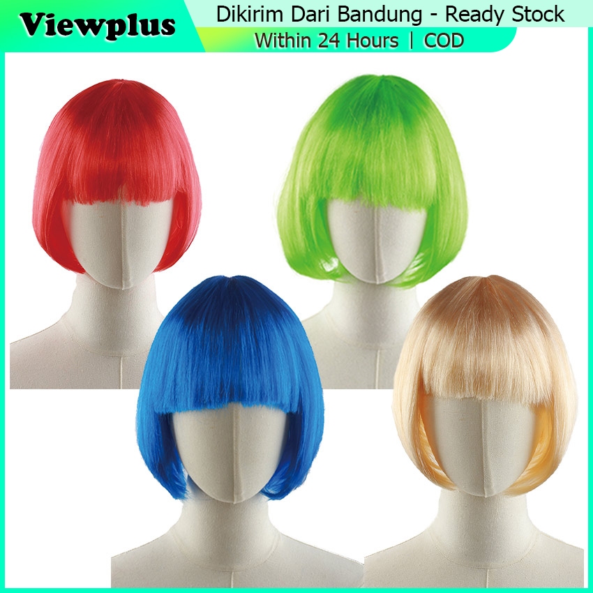 Jual Rambut Wig Bob / Wig Rambut Pendek Bob wanita / Wig Costplay Bob ...
