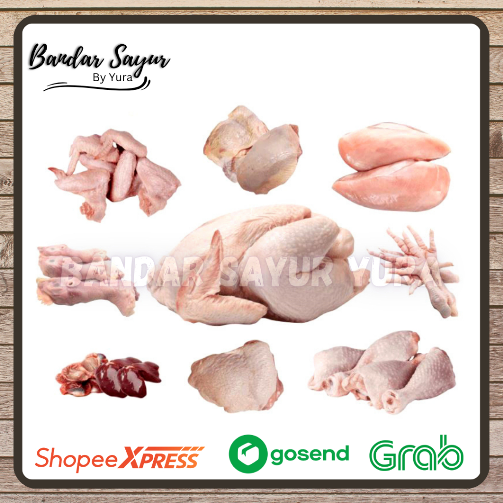 Jual Daging Ayam 500gr Dada Paha Sayap Fillet Ceker Kepala Kulit ...