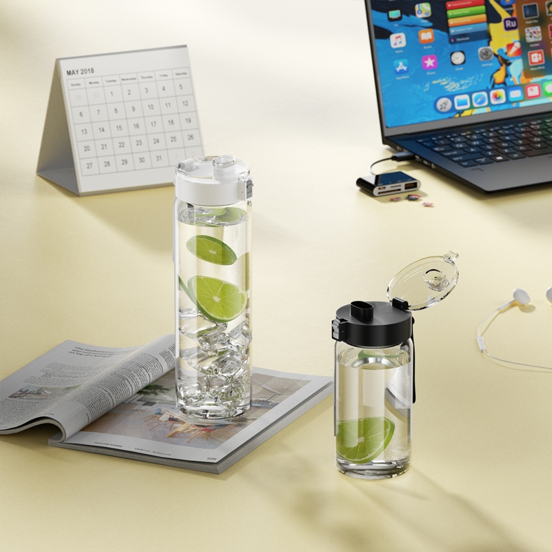 Jual Botol Minum dengan Transparan Bening Estetik Botol Air Minum 350 ...