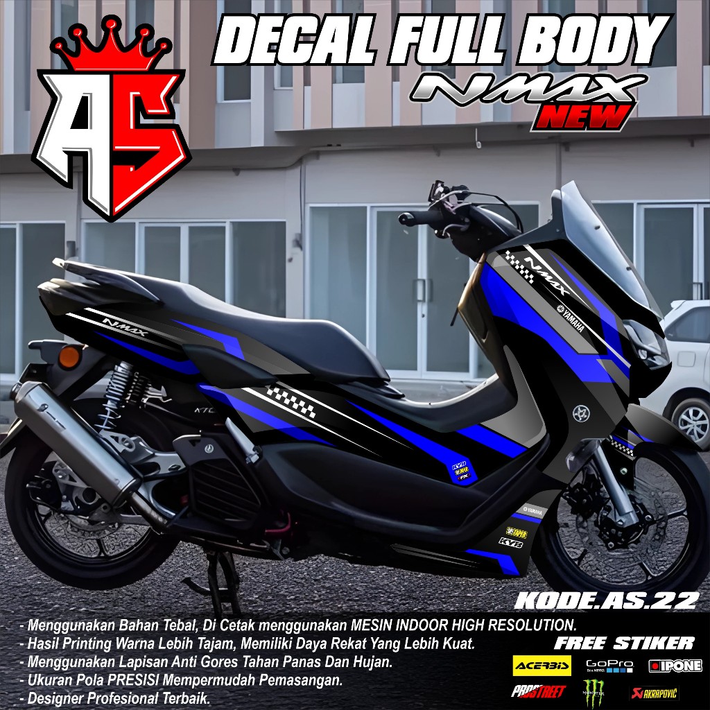 Jual (COD) Decal Sticker FullBody Yamaha Nmax 155 New 2020 2021 2022 ...