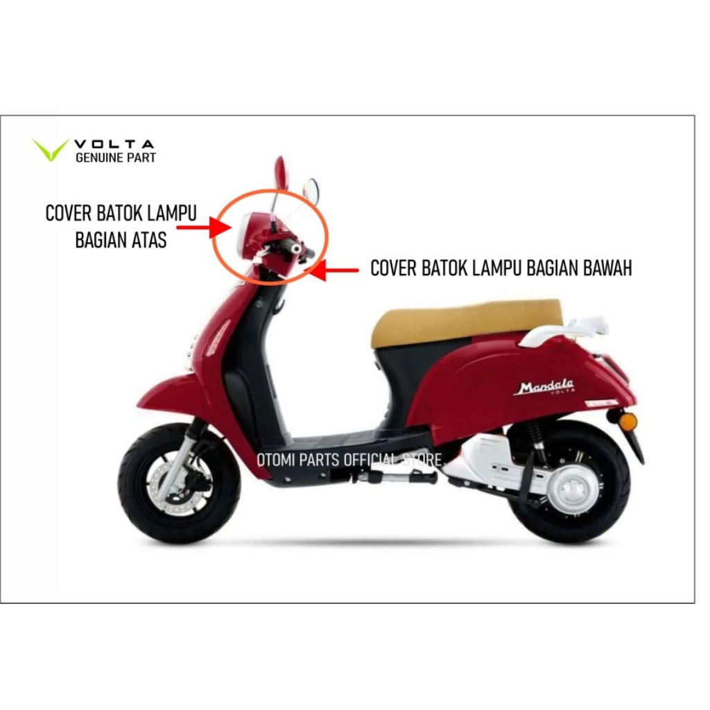 Jual VOLTA ORIGINAL - COVER BATOK LAMPU BAGIAN ATAS/DEPAN DAN BAWAH ...