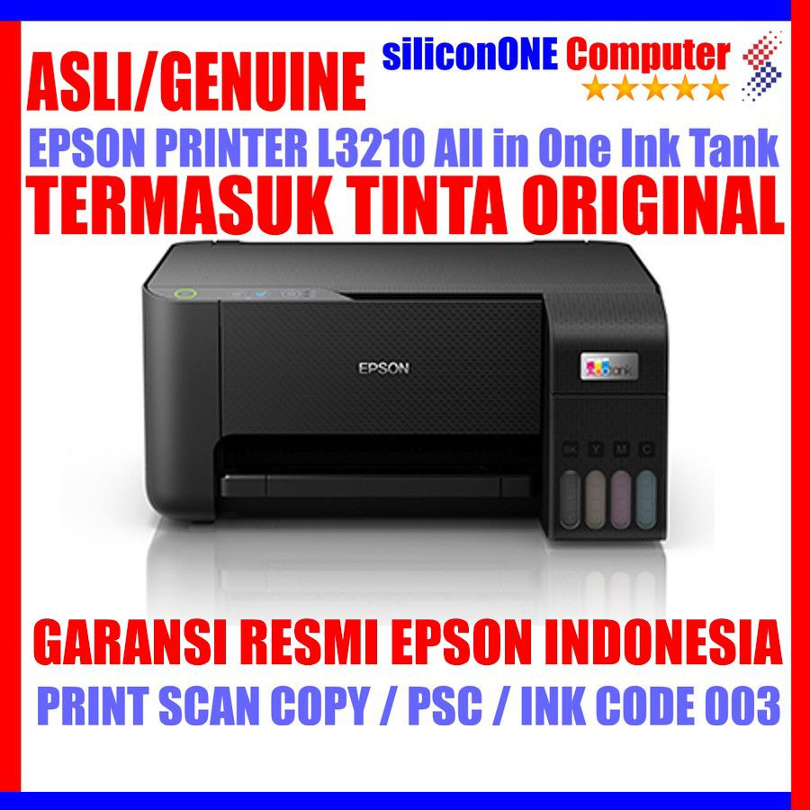 Jual Epson Printer L3210 All in One ink Tank Print Scan Copy A4 L3110 | Shopee Indonesia