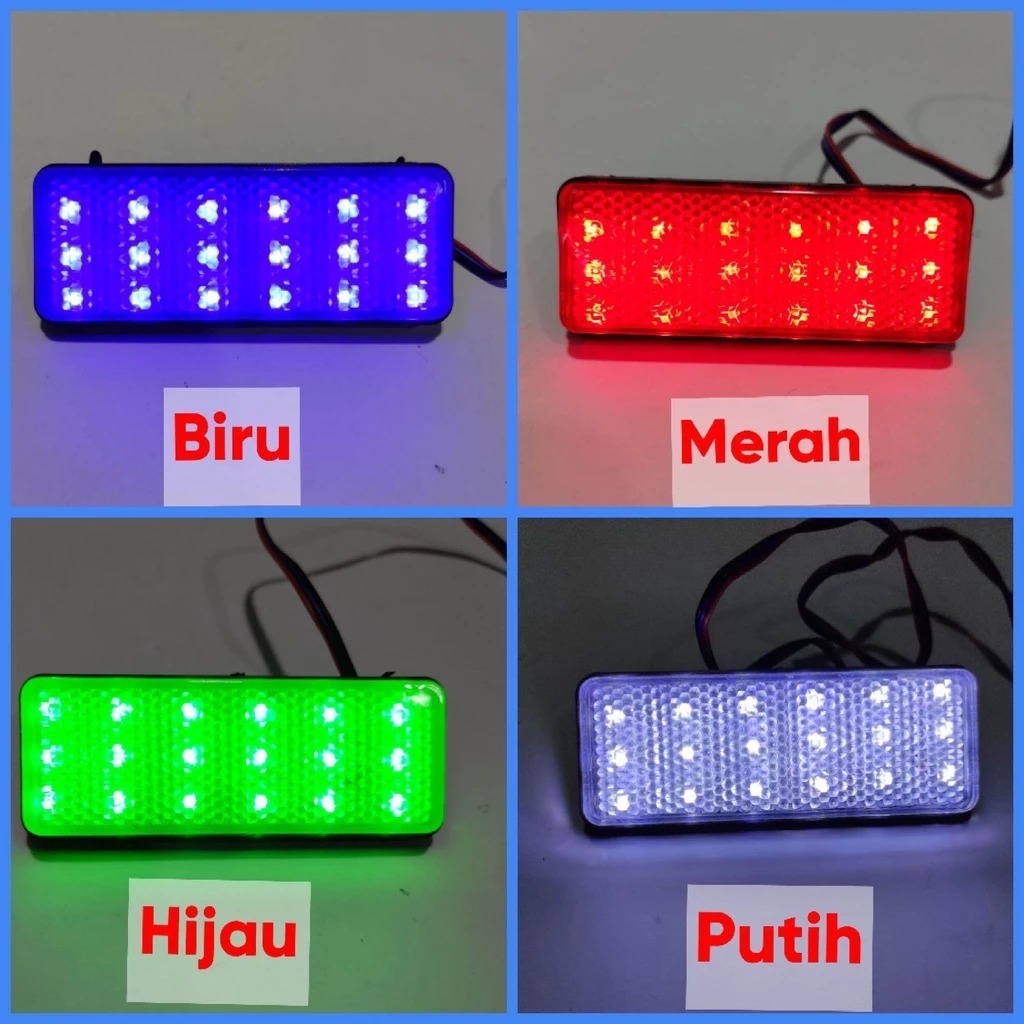 Jual Lampu Rem Stop Tambahan Motor LED 2 Mode Kedip / Lampu Mata Kucing ...