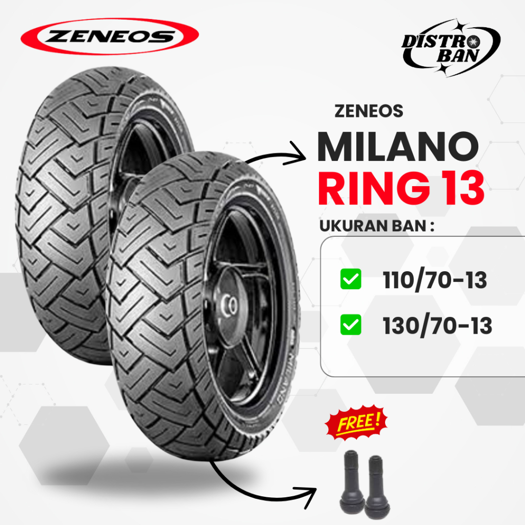 Jual Ban Nmax Sepasang Depan belakang ZN87 Zeneos Milano 110/70 13 ...
