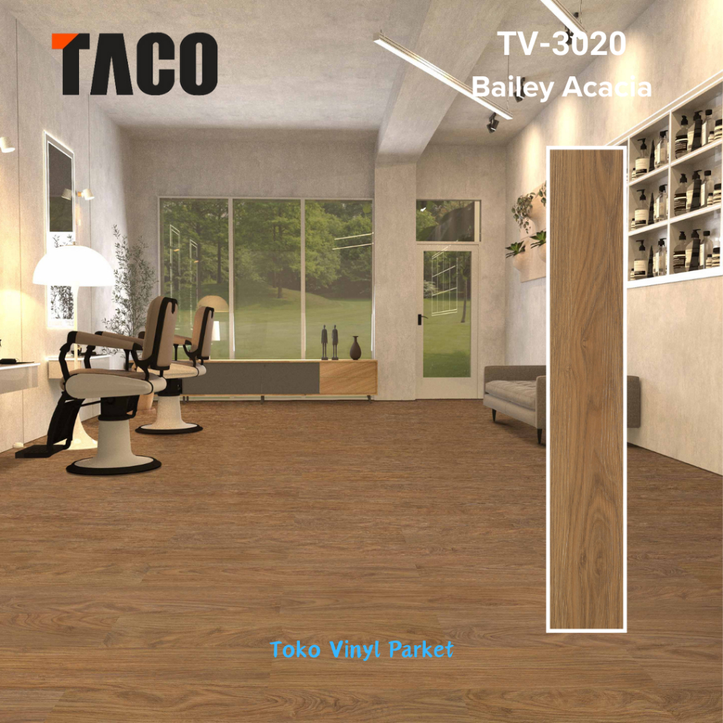 Jual Lantai vinyl kayu ketebalan 3mm TACO TV-3020 Bailey Acacia (24 Pcs ...