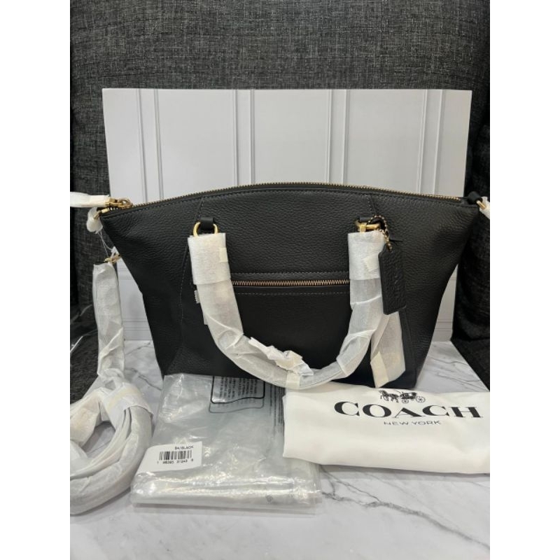 Jual Coach Bella Leather Satchel Black | Shopee Indonesia