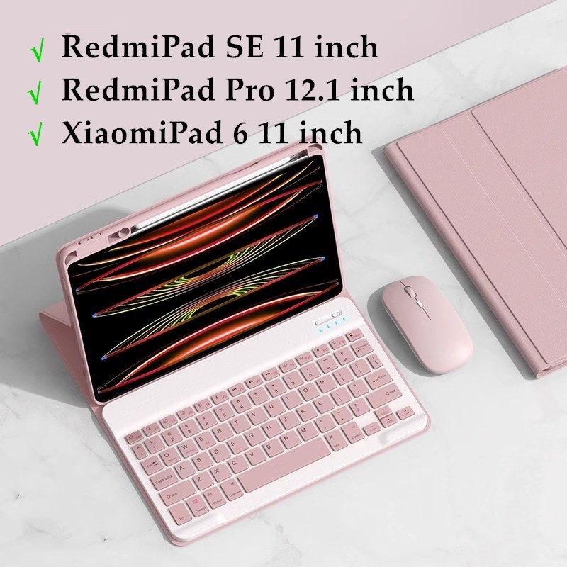 Jual Magnetic Case Redmi Pad SE 11 inch With Keyboard Case Redmi Pad ...