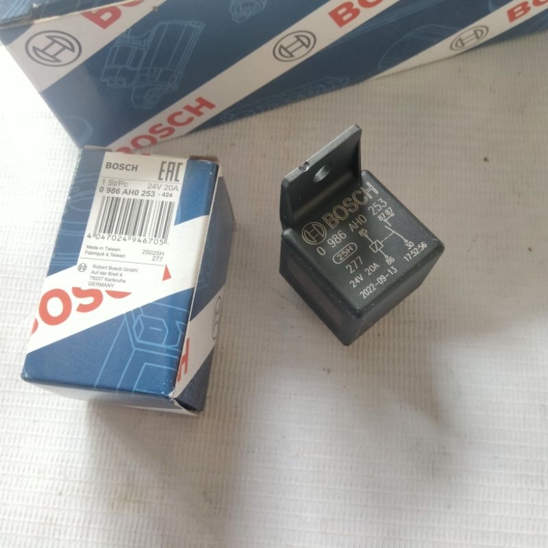 Jual RELAY Klakson / Stater / Lampu Universal Merk Bosch 5 Kaki 24V ...