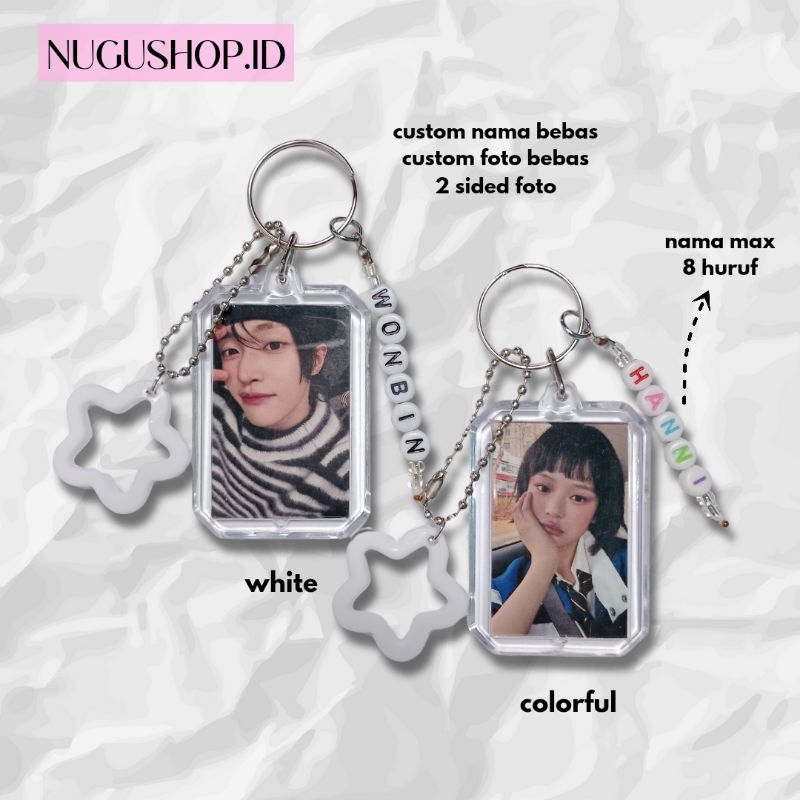Jual [CUSTOM FOTO] Keychain foto frame lucu custom nama | Shopee Indonesia