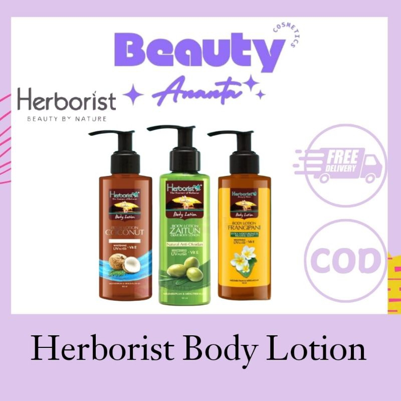 Jual Herborist Body Lotion Zaitun | Coconut | Frangipani | Whitening UV ...