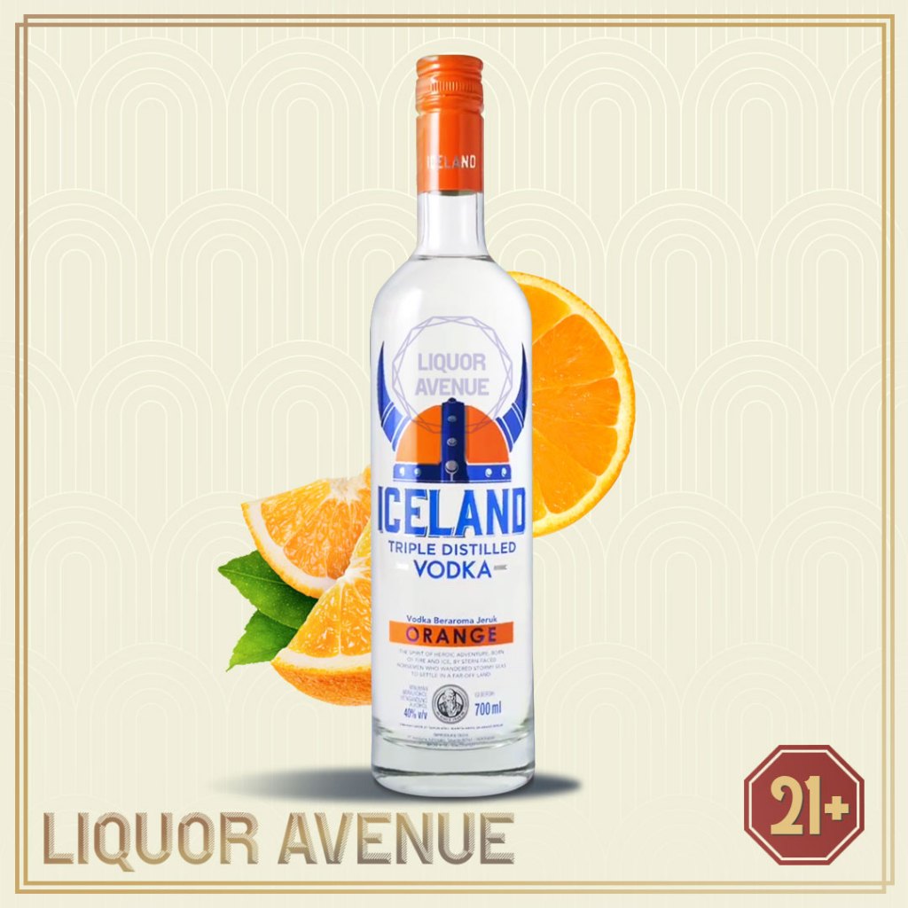 Jual ICELAND Vodka Orange Triple Distilled 700ml | Shopee Indonesia