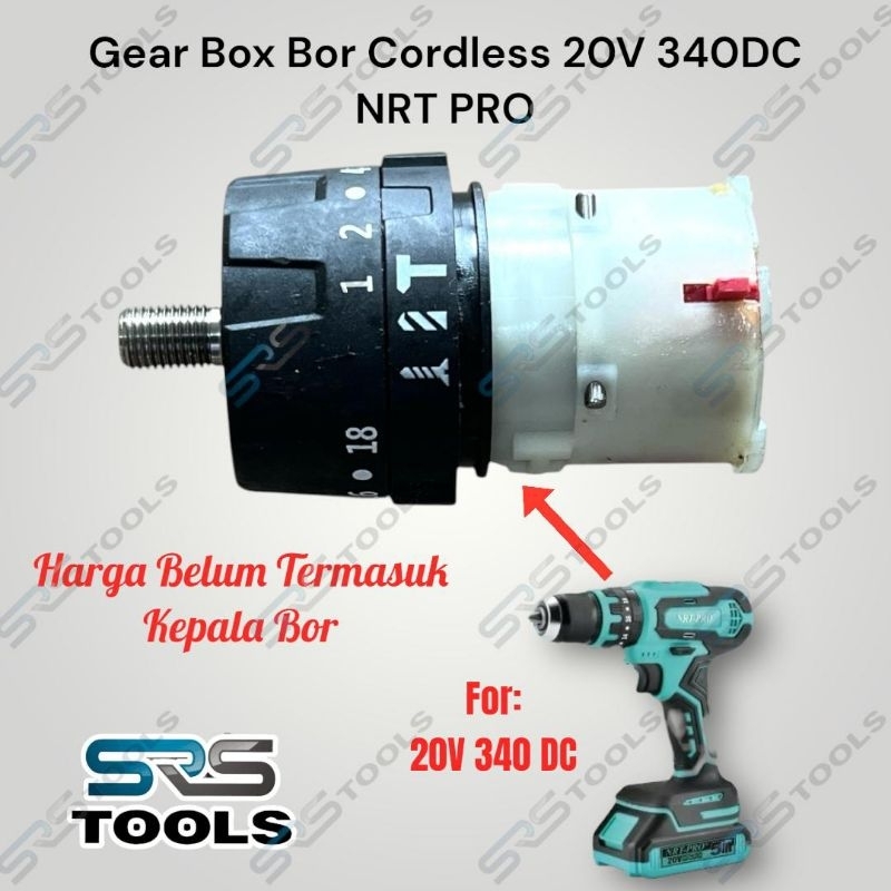 Jual NRT PRO Gearbox Mesin Bor Cordless 20V 340DC / Gear Box Bor Cas 20 ...