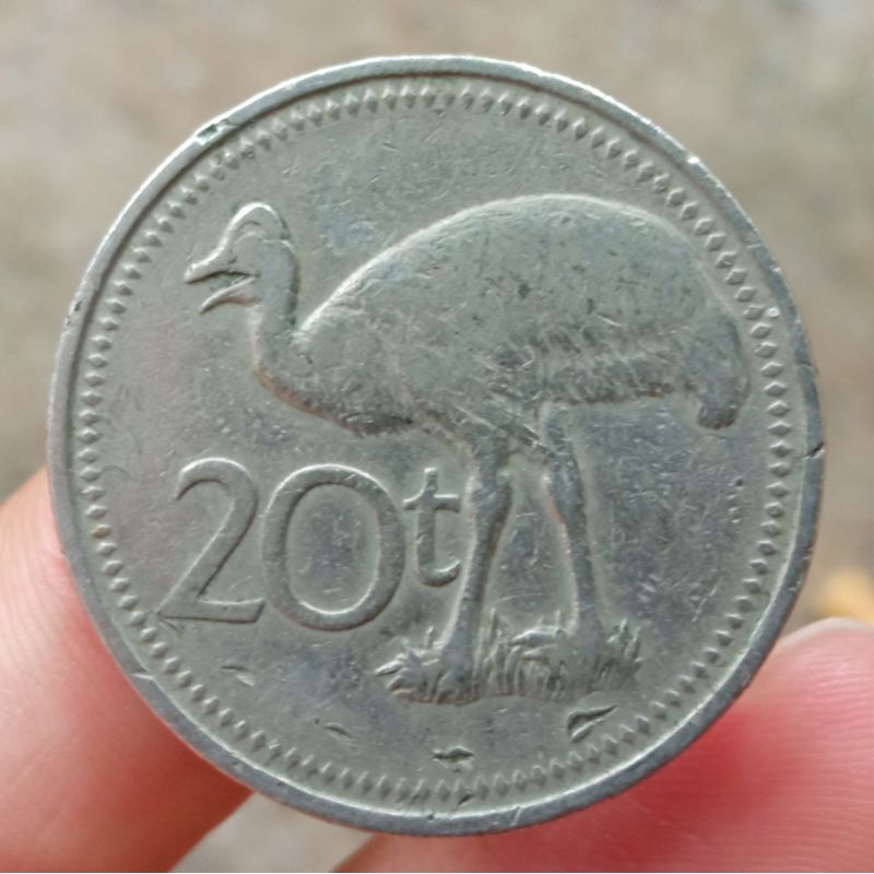 Jual Koin Kuno Papua Nugini 20 Toea Burung 1975-1999 (tahun acak ...