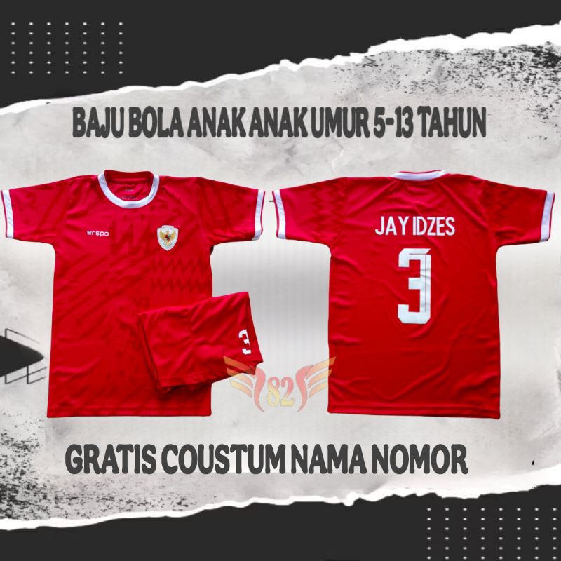 Jual SETELAN JERSEY TIMNAS INDONESIA PREMIUM HOME AWAY ERSPO MERAH PUTIH ANAK KIDS 2024 2025 SET ...