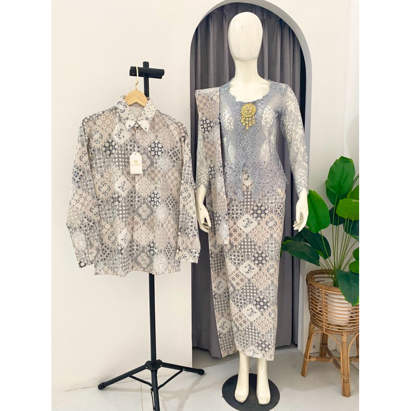 Jual one set kebaya payet dan batik couple untuk wisuda kondangan dan ...