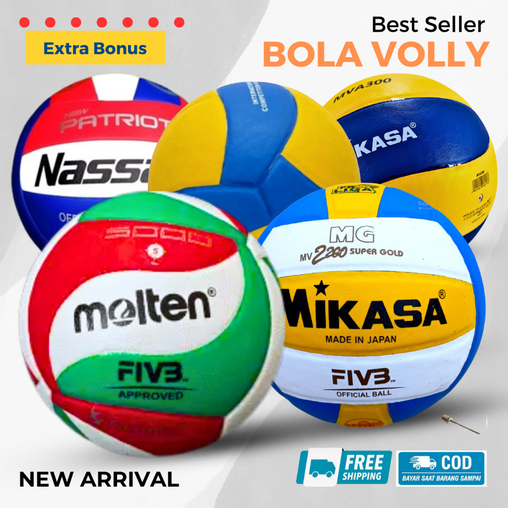 Jual BOLA VOLLY / BOLA VOLI / BOLA VOLLEY MIKASA SUPERGOLD BERKUALITAS ...