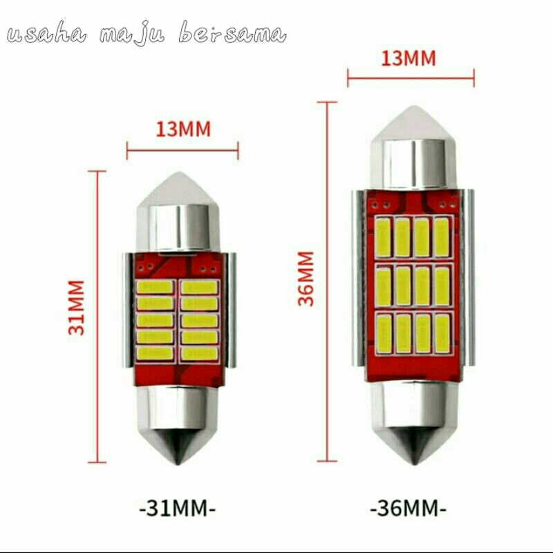 Jual [1pcs] Lampu LED Plafon Kabin Interior Mobil Festoon Kapsul 31mm ...