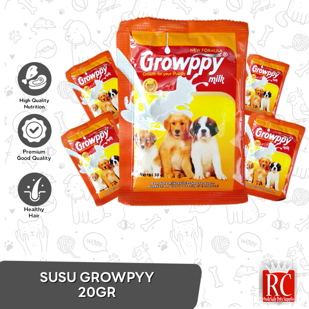 Jual Susu anak anjing puppy milk GROWPPY Dog Milk Puppy 30 gr anakan sachet | Shopee Indonesia