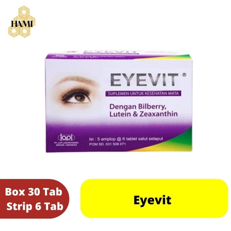 Jual Eyevit Tablet Strip 6 Tablet Box 30 Tablet - Multivitamin ...