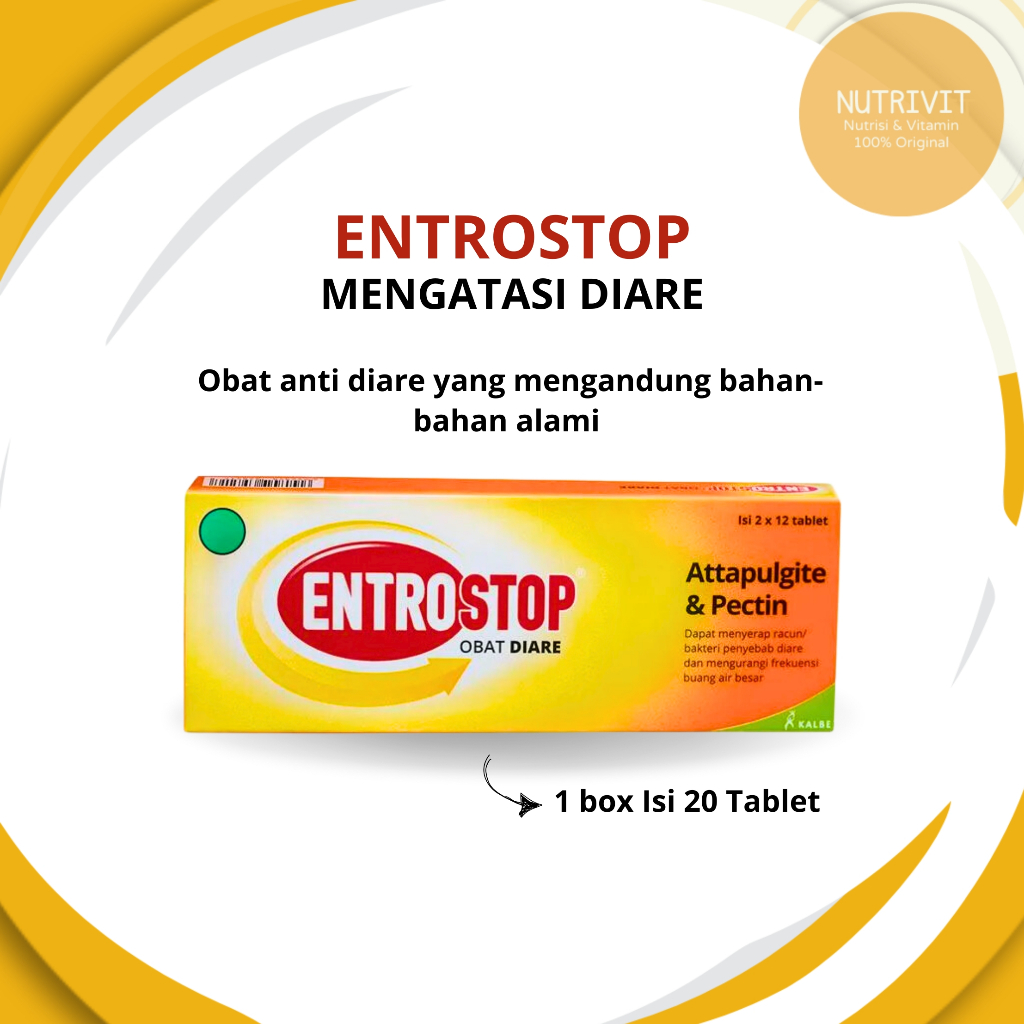 Jual ENTROSTOP TAB 20 tablet (1 box) | Shopee Indonesia