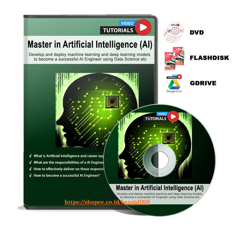 Jual VIDEO TUTORIAL Master in Artificial Intelligence AI | Shopee Indonesia