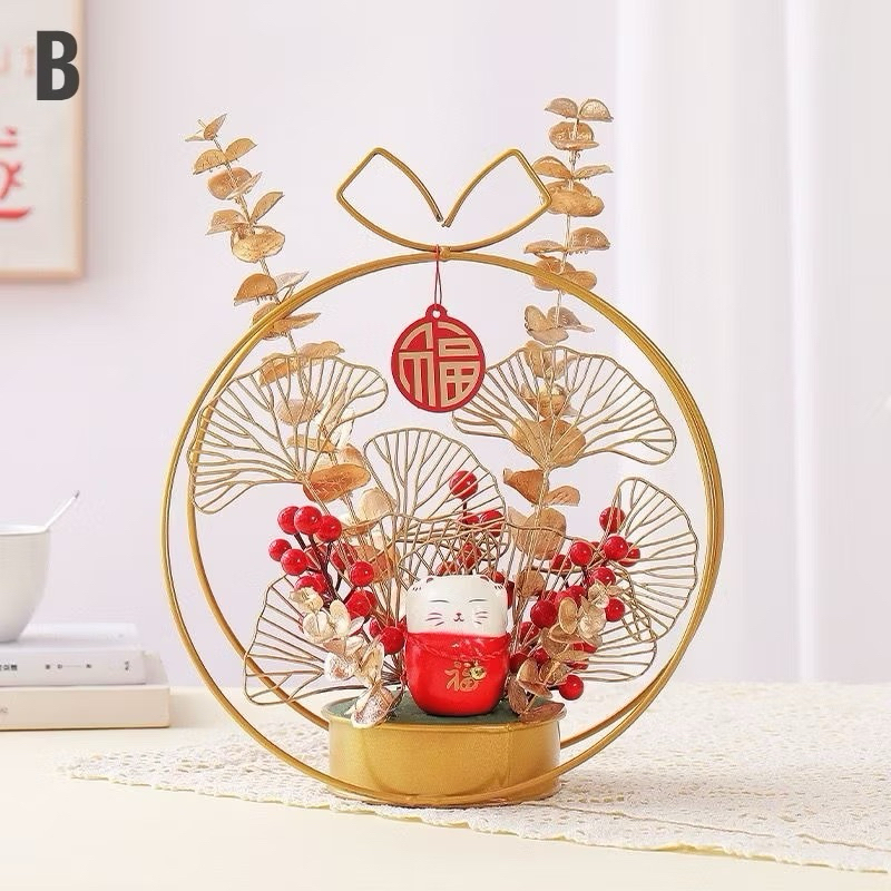Jual [1 SET] Hiasan Pot Bunga Vas Imlek Set Cherry Blossom Decoration ...