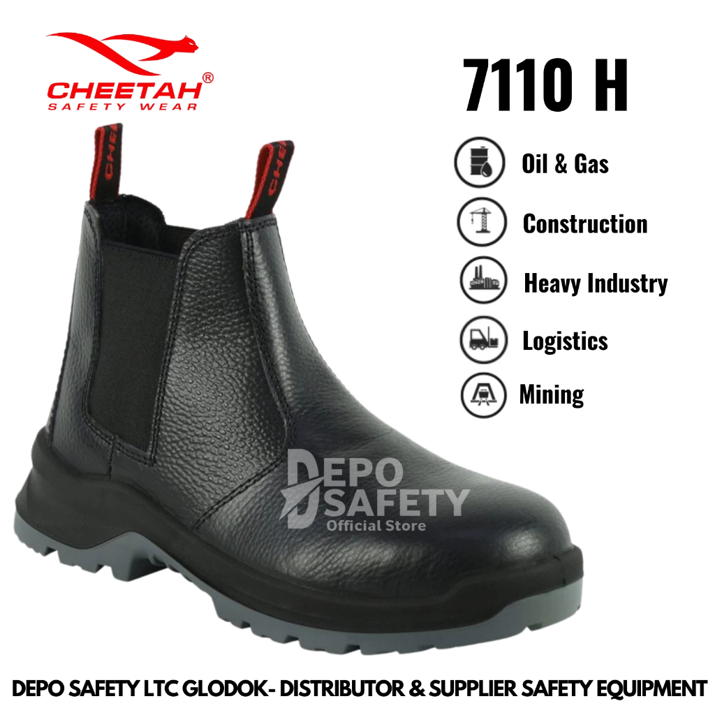 Jual Sepatu Safety Cheetah 7110H Original SNI - Safety Shoes Cheetah ...