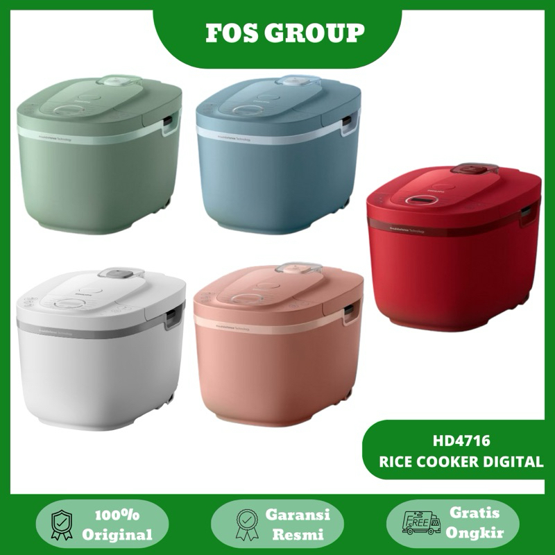 Jual Philips HD4716/30/31/32/33 & HD4712/31 Rice Cooker 1.8 L Digital ...