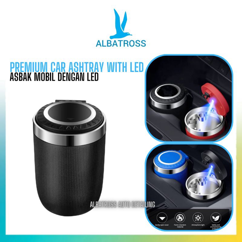 Jual Albatross Creative Car Ashtray with LED / Creative Asbak Mobil ...