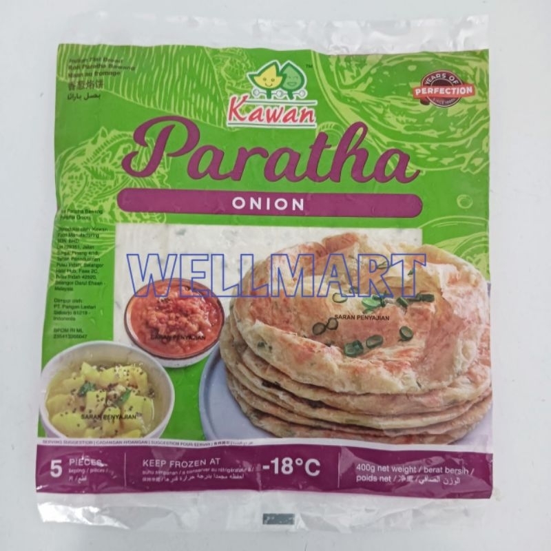 Jual Kawan Paratha Onion 400gr Isi 5 Pcs Halal Roti Paratha Bawang ...