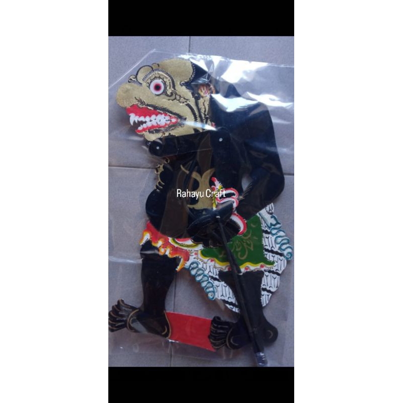 Jual Wayang kulit asli Indonesia Tokoh BUTO PUNUK HITAM | Shopee Indonesia