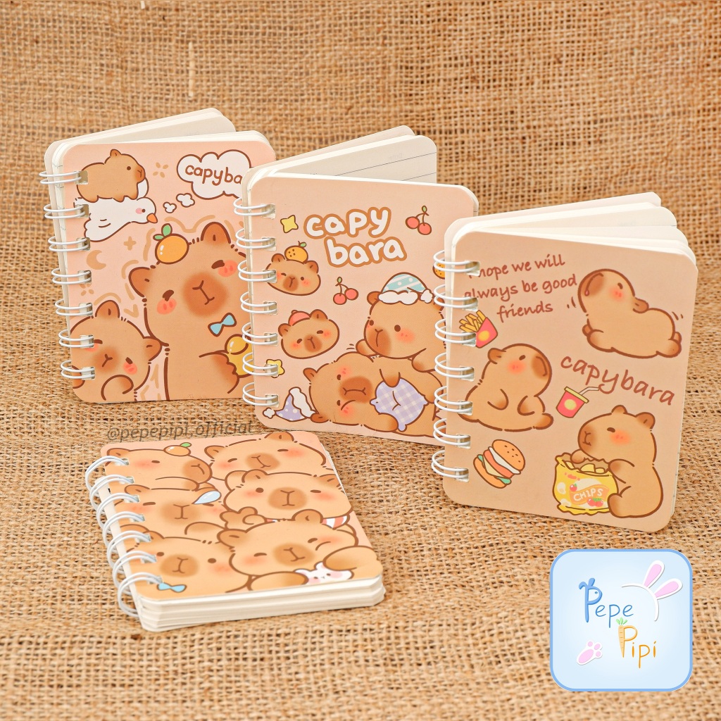 Jual Notebook Spiral A7 Capybara A-4222 BK-1574 Note book Kawat Hard ...