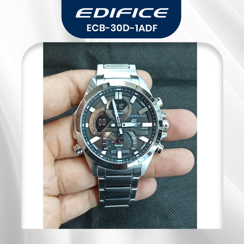 Jual Jam Tangan Casio EDIFICE ECB-30D-1ADF Original Murah | Shopee ...