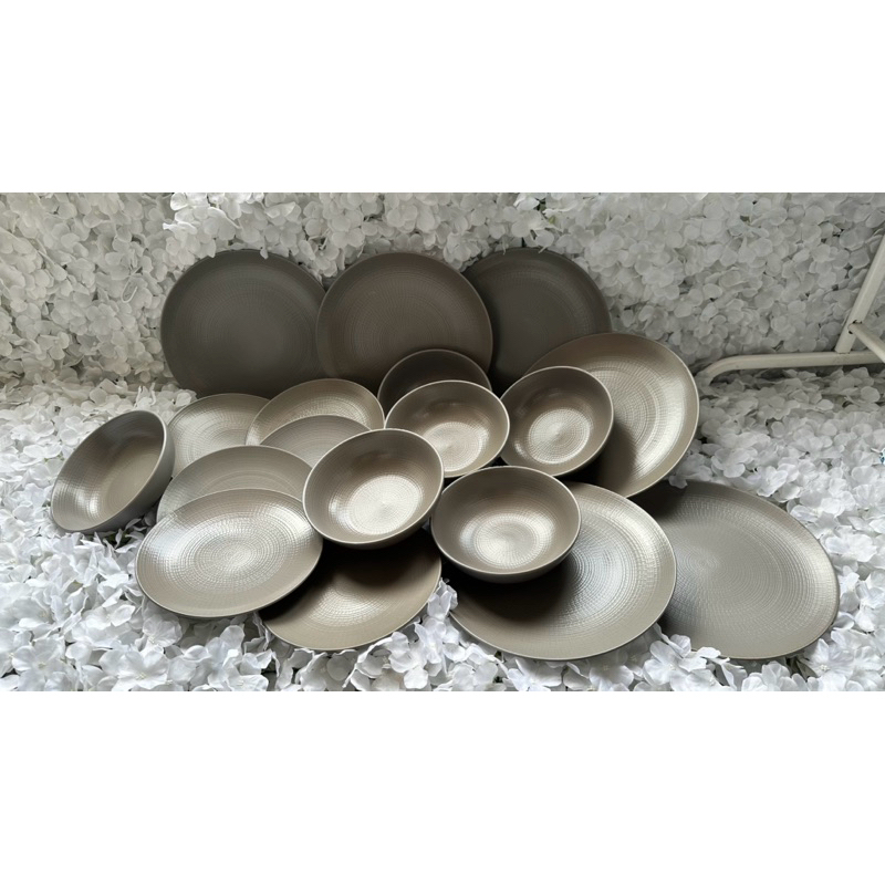 Jual Paket Piring Cafe 18 pcs / Piring Cantik / Piring HSI / Piring ...