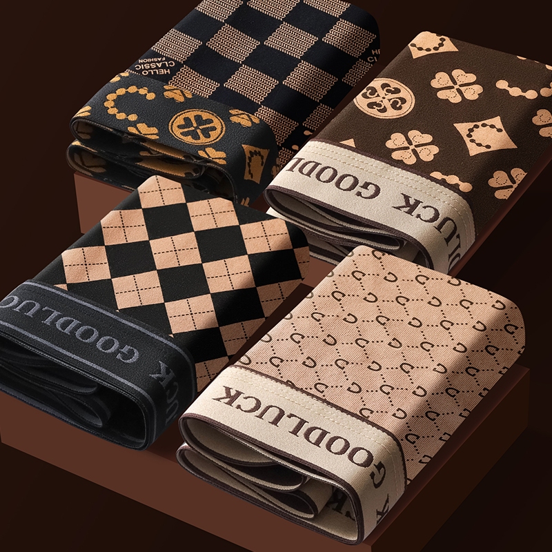 Jual Paket 4 PCS Celana Dalam Pria Boxer Motif Good Luck CDP109 ...