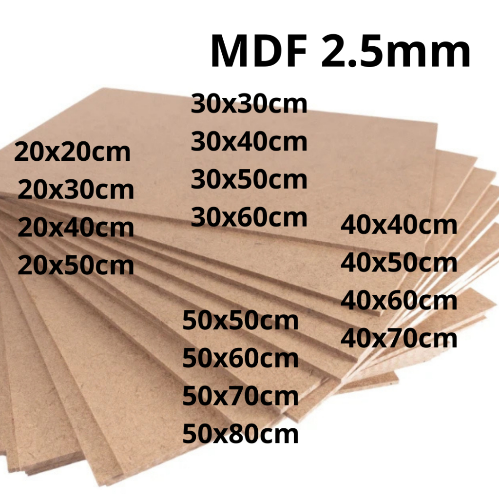 Jual Papan MDF Coklat 2.5mm berbagai ukuran | Shopee Indonesia