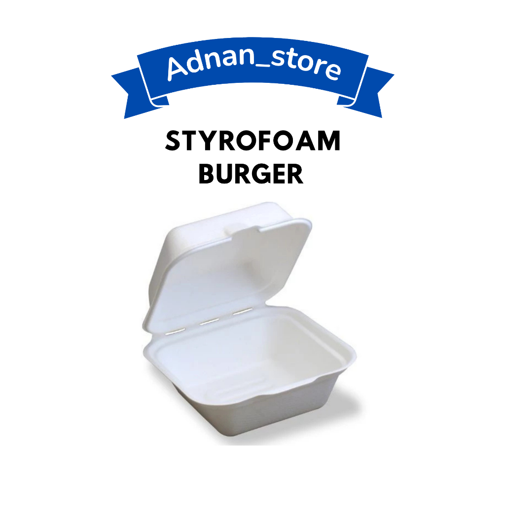 Jual FOAM BURGER/STYROFOAM BURGER/BOX BURGER 10PCS | Shopee Indonesia