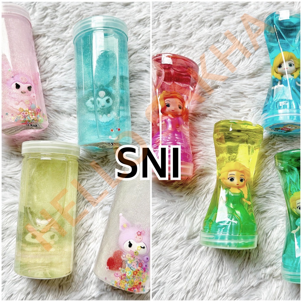 Jual MAINAN CRYSTAL SOIL SLIME GLITTER ADA BONEKA PRINCESS DAN KUROMI ...