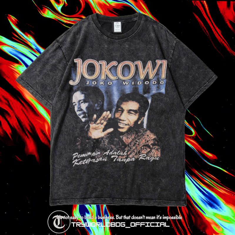 Jual KAOS OVERSIZED / KAOS WASHED / OVERSIZED T SHIRT / KAOS JOKOWI ...