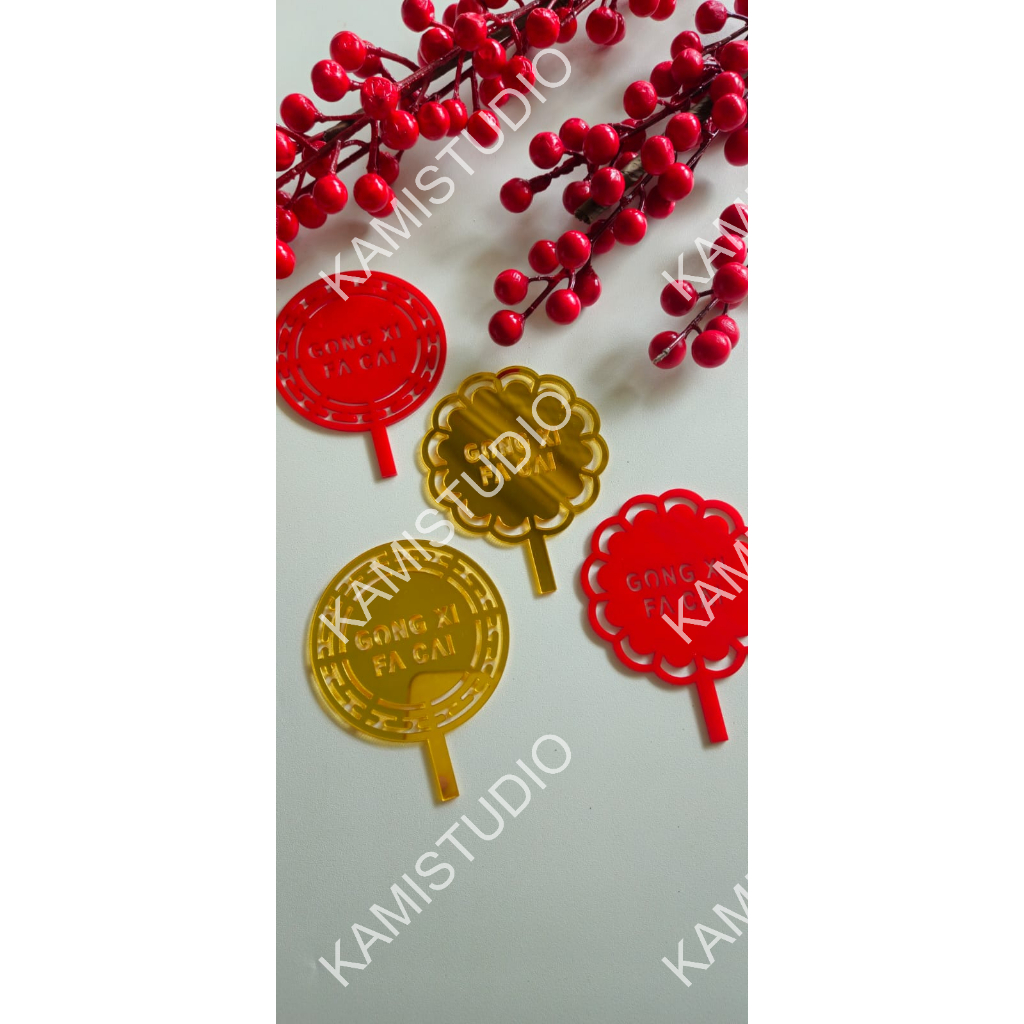 Jual TAG AKRILIK CNY FU/GANTUNGAN AKRILIK / GANTUNGAN HAMPERS / UCAPAN ...