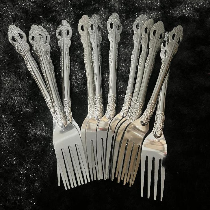 Jual Garpu Makan Motif Wayang Isi 12 pcs Stainless Tebal Garpu Ukir ...