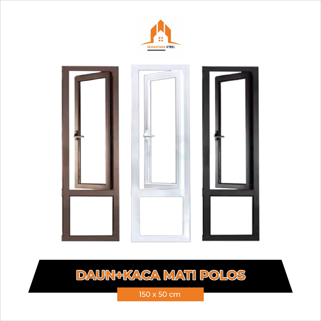 Jual TBNS - (DAUN + KACA MATI 150X50 POLOS SINGLE) SET JENDELA ...