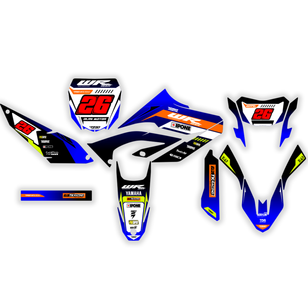 Jual Stiker Decal Biru Putih Yamaha WR 155 Limited Edition Harga Murah ...