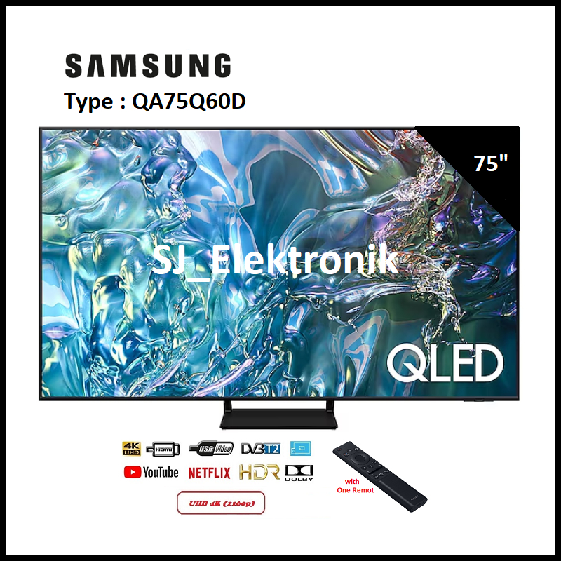 Jual Samsung QLED 75Q60D - 75Q60 SmartTV UHD 4K | 75 Inch QA75Q60D QLED ...