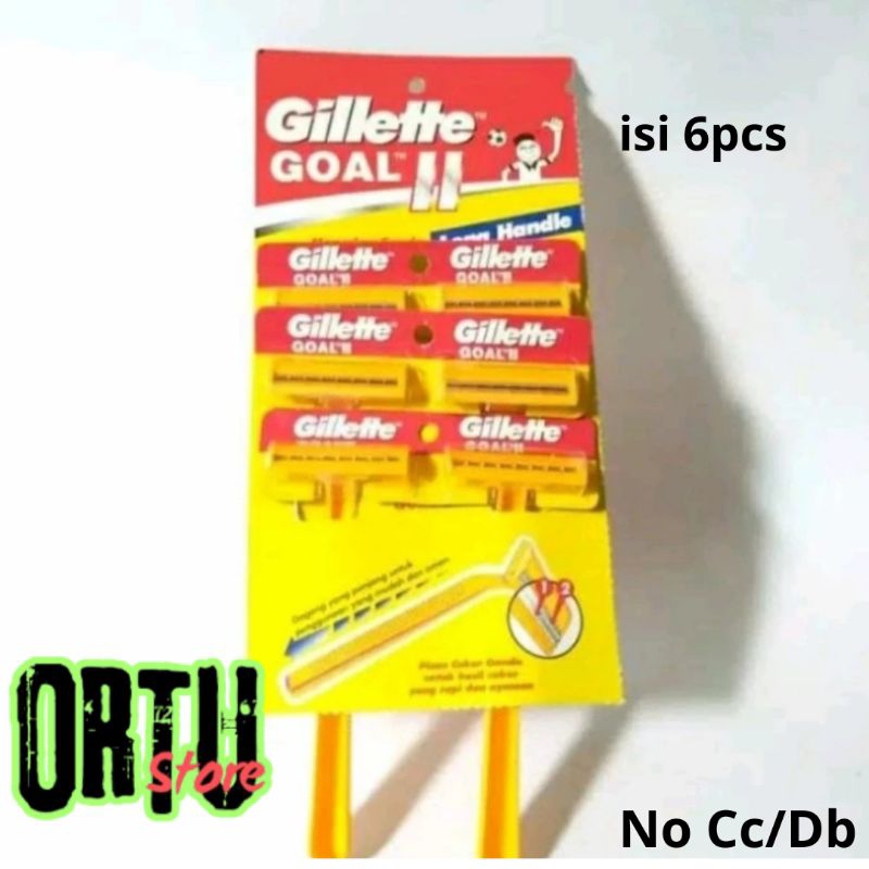Jual Gillette goal II isi 6pcs | Shopee Indonesia