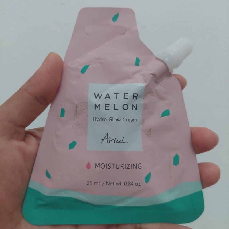 Jual Water Melon Hydro Glow Cream Ariul Moisturizing 25 mL | Watermelon ...