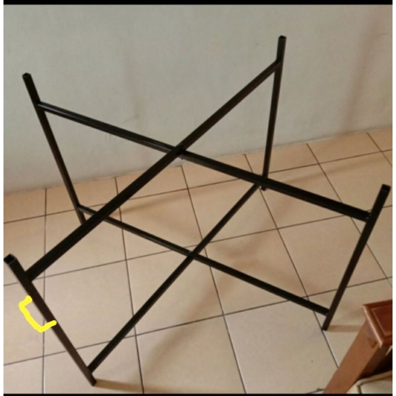 Jual kaki meja lipat silang besi galvanis anti karat | Shopee Indonesia