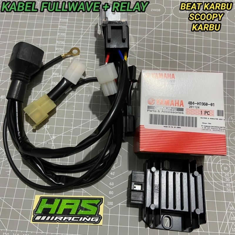 Jual Kabel Fullwave Kit Dc Plus Relay BEAT SCOOPY SPACY KARBU pnp ...